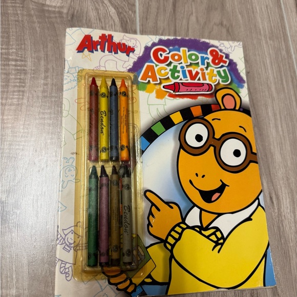 PBS | Office | Arthur Color Activity Set With Crayons Vintage Complete ...